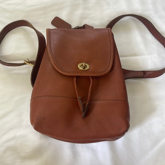 Coach | Bags | Coach Old Turn Lock Backpack Ruck Sack Bag | Poshmark